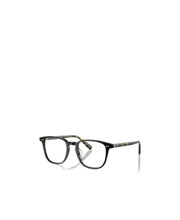 Oliver Spencer Nev Square Frame Eyeglasses - Black