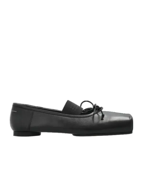 MAISON MARGIELA Bow Detailed Ballerina Flats