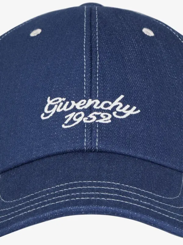 Givenchy Embroidered Denim Baseball Cap