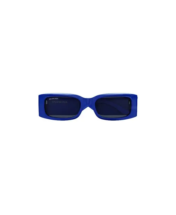 Balenciaga Rectangle Frame Sunglasses - Blue