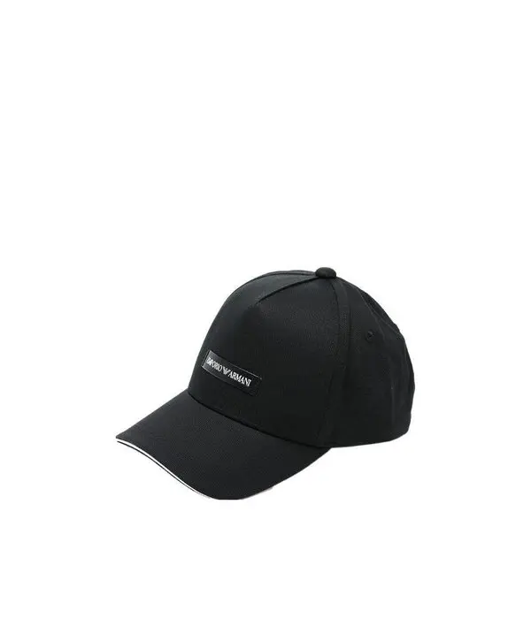 Emporio Armani Logo Baseball Hat - Black