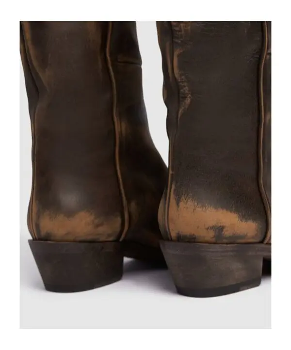 Khaite Over-the-knee Leather Boots - Brown