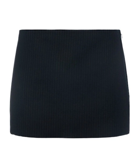 Khaite Jett Virgin Wool Blend Mini Skirt - Black