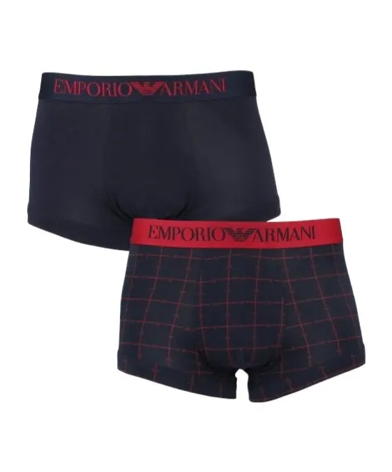 Emporio Armani Logo-waistband Boxer Briefs - Black