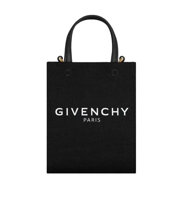 Givenchy Logo Printed Mini Tote Bag - Black