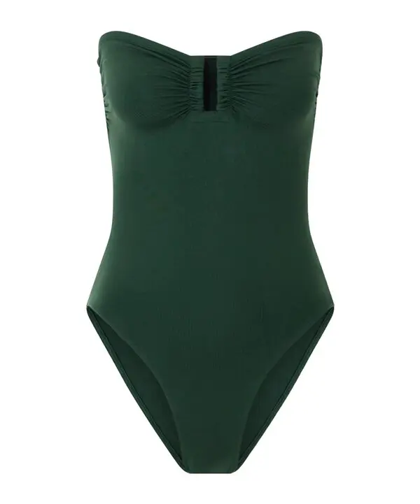 ERES Cassiopée Bustier One-piece Swimsuit - Green