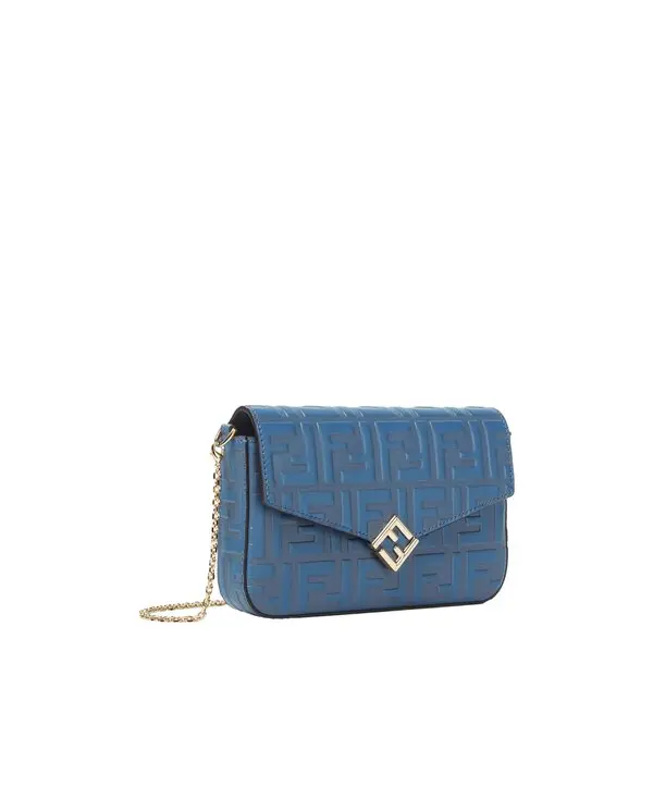 Fendi Ff Diamonds Chain-linked Wallet
