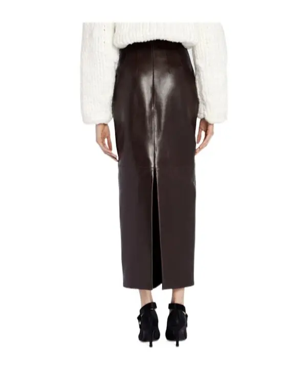 Khaite Daemon Leather Skirt