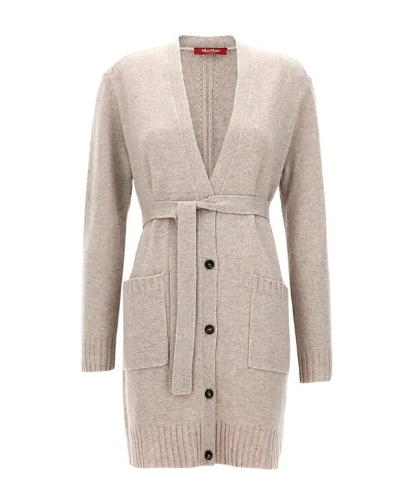 Max Mara Long-sleeved Knitted Cardigan