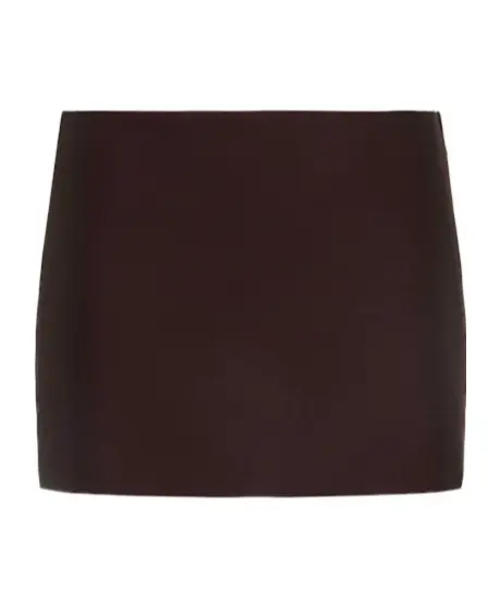 Khaite Jett Wool Blend Mini Skirt - Black
