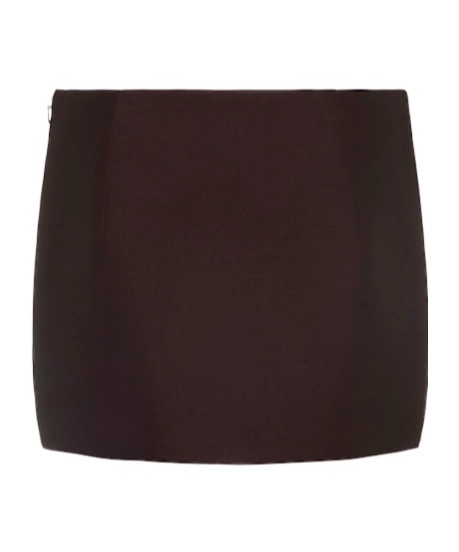 Khaite Jett Wool Blend Mini Skirt - Black