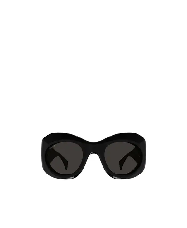 Gucci Oval Frame Sunglasses - Black