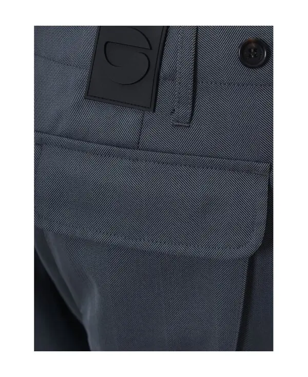 Coperni High Waist Wide-leg Cargo Trousers