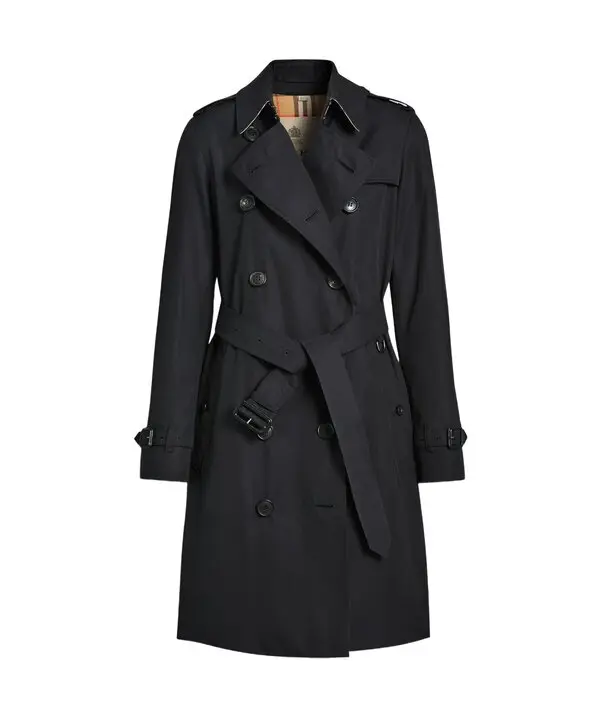 Burberry Kensington Heritage Double Breasted Coat - Midnight