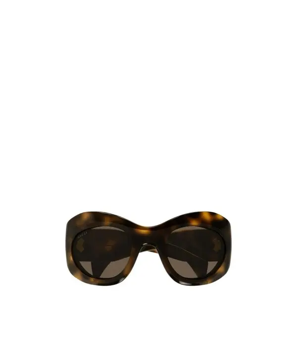Gucci Oval Frame Sunglasses - Black