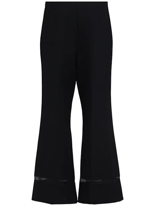 Khaite Wallace Flared Poly Pants