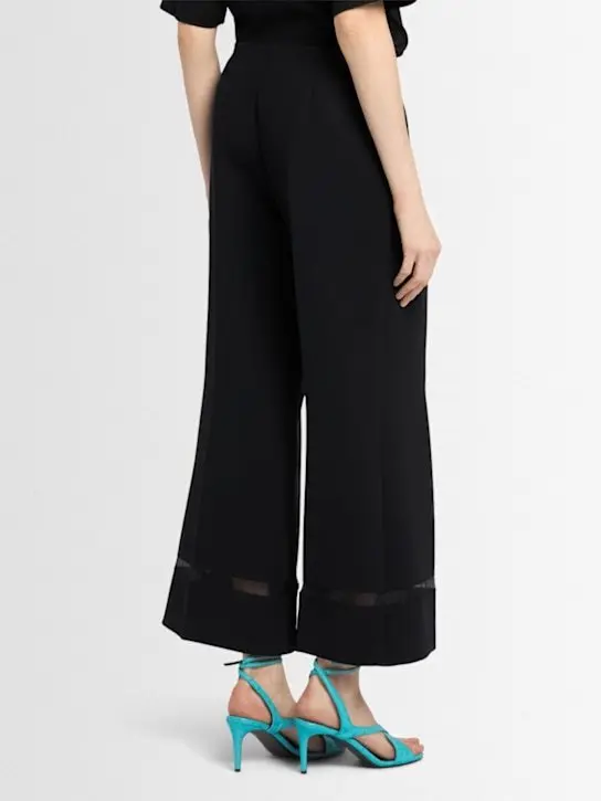 Khaite Wallace Flared Poly Pants