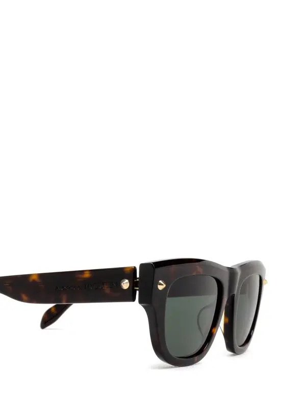 Alexander McQueen Square Frame Sunglasses - Green