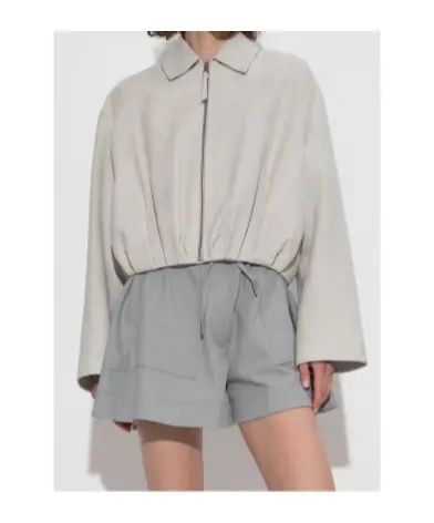 Loewe Suede Goatskin Draped Jacket
