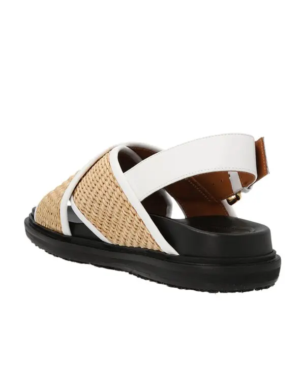 Marni Fussbett Cross-strap Sandals - Black