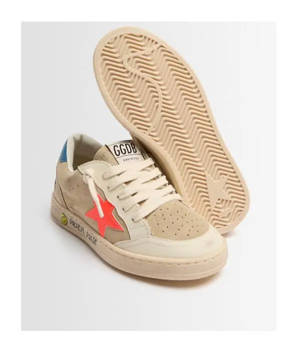 GOLDEN GOOSE Super-star Leather Sneakers - Nude