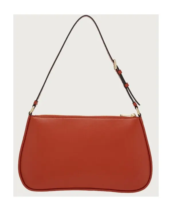 FERRAGAMO Vara Bow Calf Leather Shoulder Bag - Brown