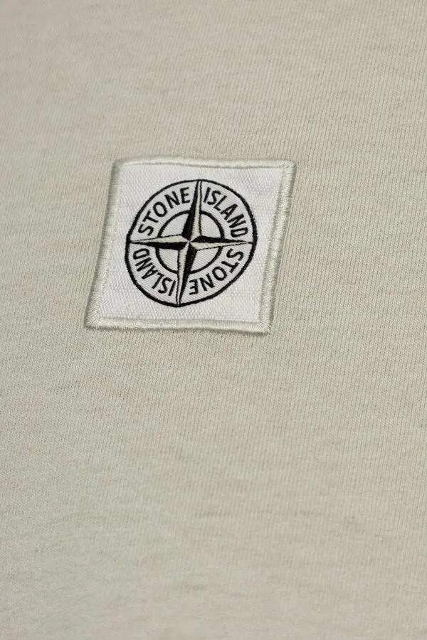 Stone Island Logo Patch Short Sleeve T-shirt - Grey
