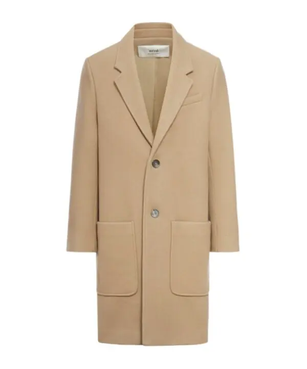 AMI Paris Virgin Wool Single-breasted Coat