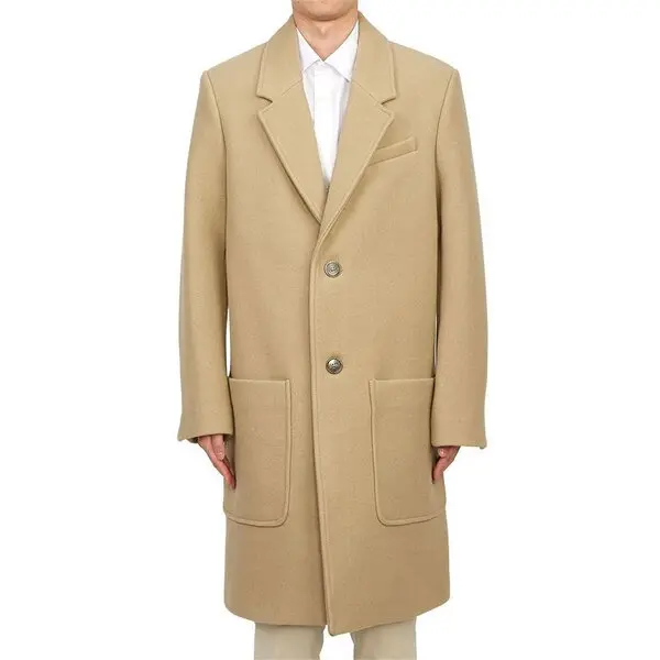 AMI Paris Virgin Wool Single-breasted Coat