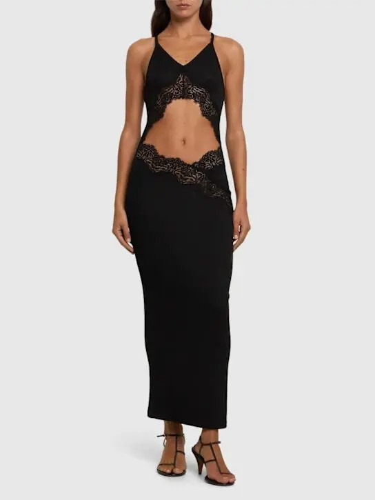 Christopher Esber Lace Ruffle Dress