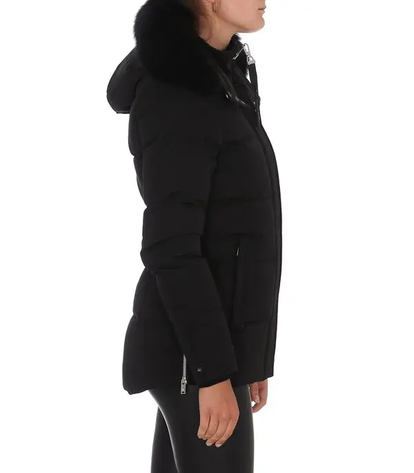 Moose Knuckles Puffer Jacket With Fur Trimmed Hood
