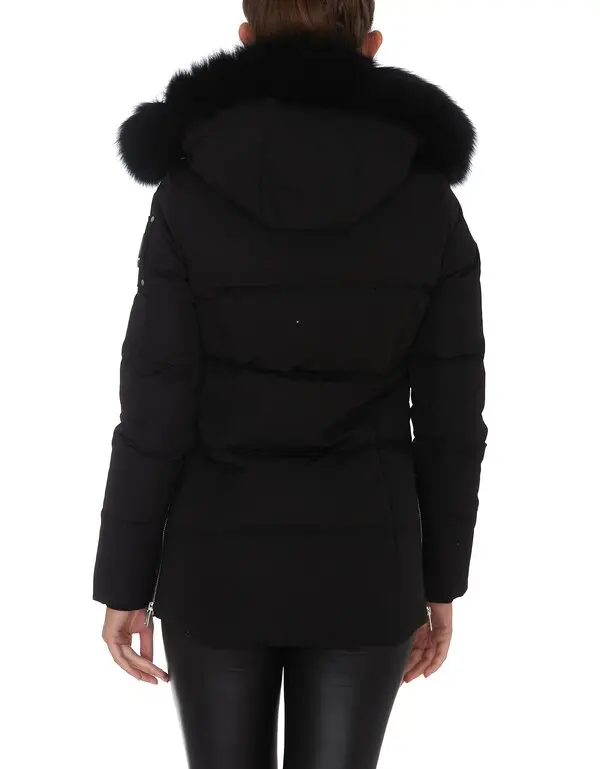 Moose Knuckles Puffer Jacket With Fur Trimmed Hood