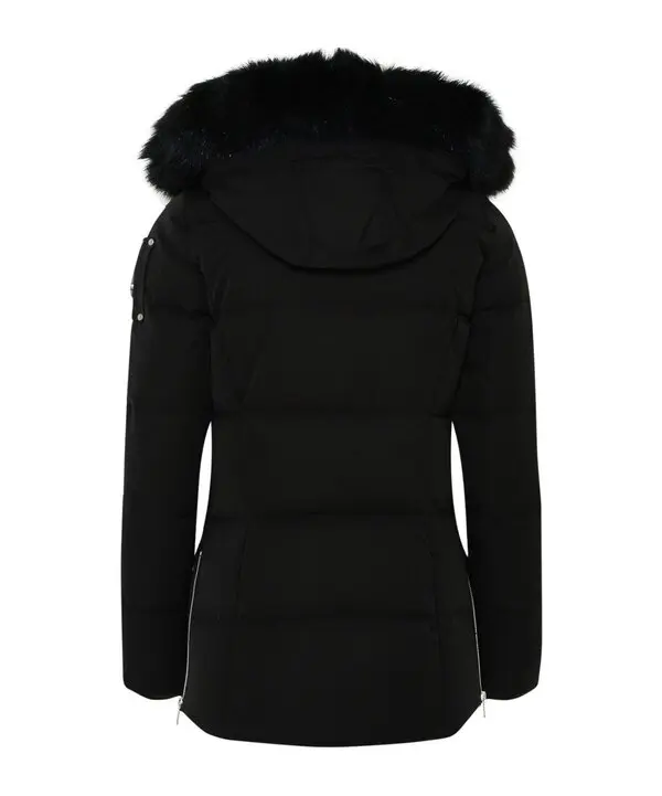 Moose Knuckles Puffer Jacket With Fur Trimmed Hood