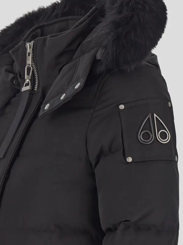 Moose Knuckles Puffer Jacket With Fur Trimmed Hood