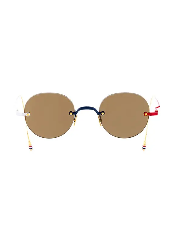 Thom Browne Rimless Oval Sunglasses
