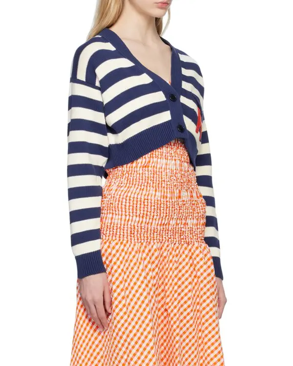 Kenzo Striped V-neck Knitted Cardigan