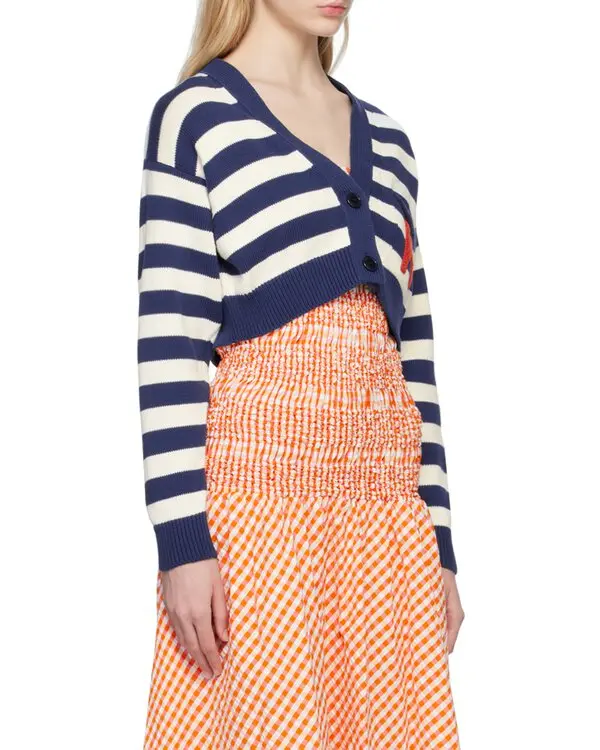 Kenzo Striped V-neck Knitted Cardigan