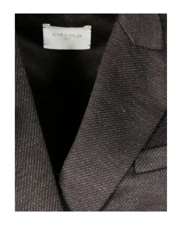 CIRCOLO 1901 Double-breasted Tailored Blazer - Black