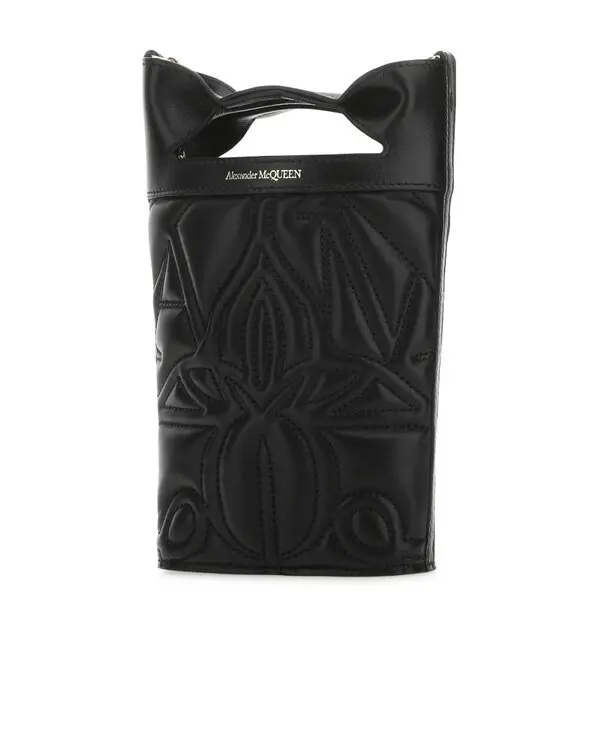 Alexander McQueen Logo Printed Bucket Bag