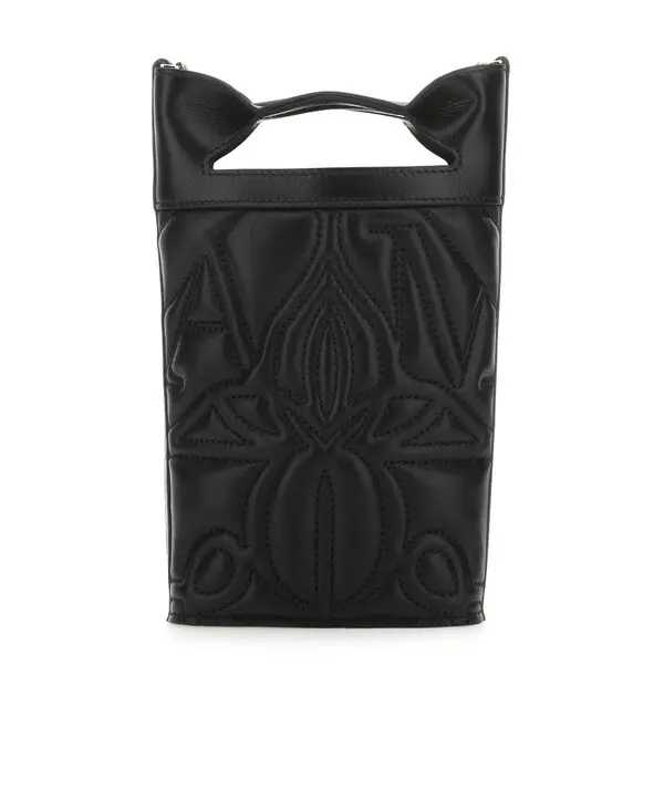 Alexander McQueen Logo Printed Bucket Bag
