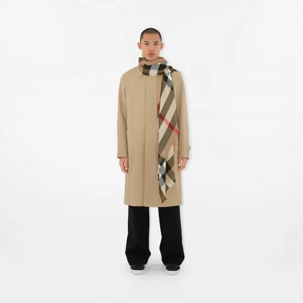 Burberry Checked Fringed-edge Scarf
