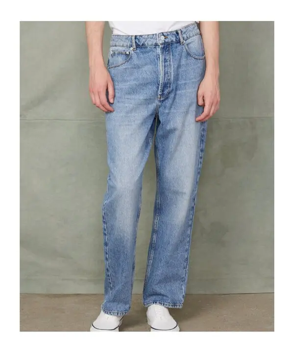Officine Générale Straight Leg Vintage Denim Jeans
