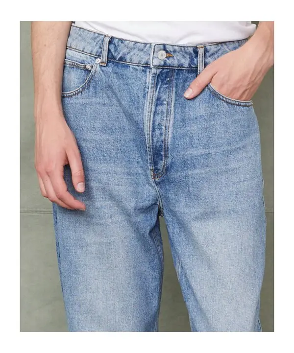 Officine Générale Straight Leg Vintage Denim Jeans