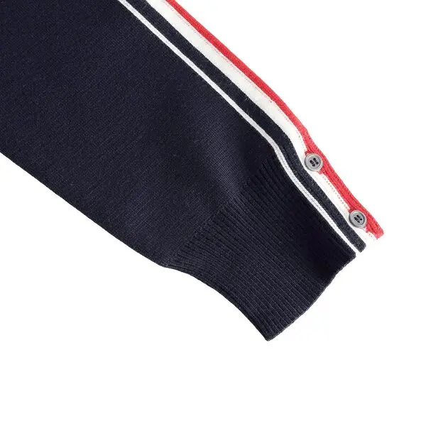 Thom Browne Signature Stripe Trim Jumper