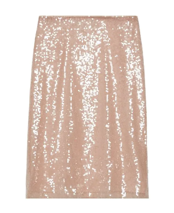Gucci Sequin Embroidered Tulle Skirt - Pink