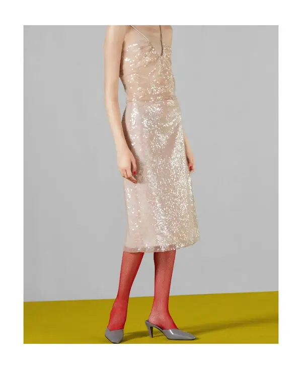 Gucci Sequin Embroidered Tulle Skirt