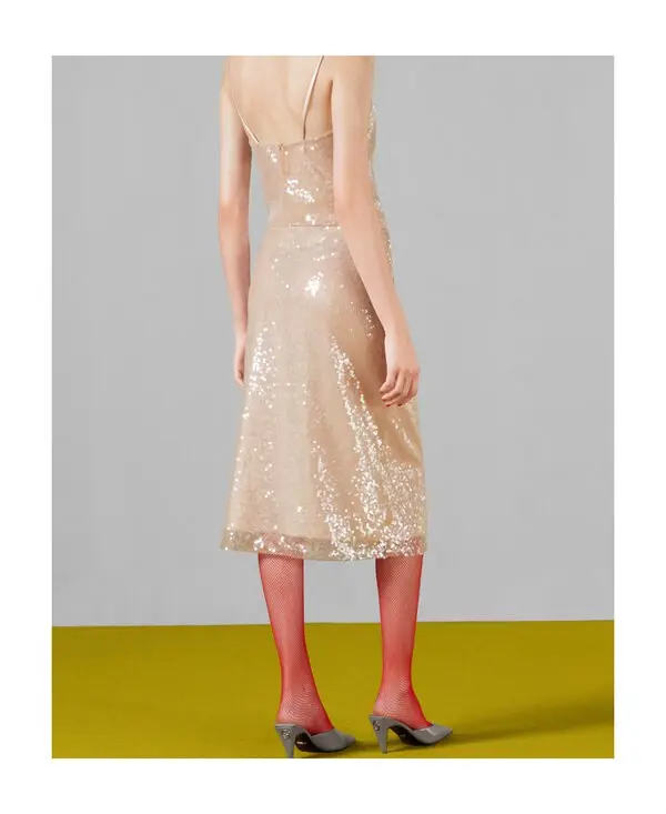 Gucci Sequin Embroidered Tulle Skirt