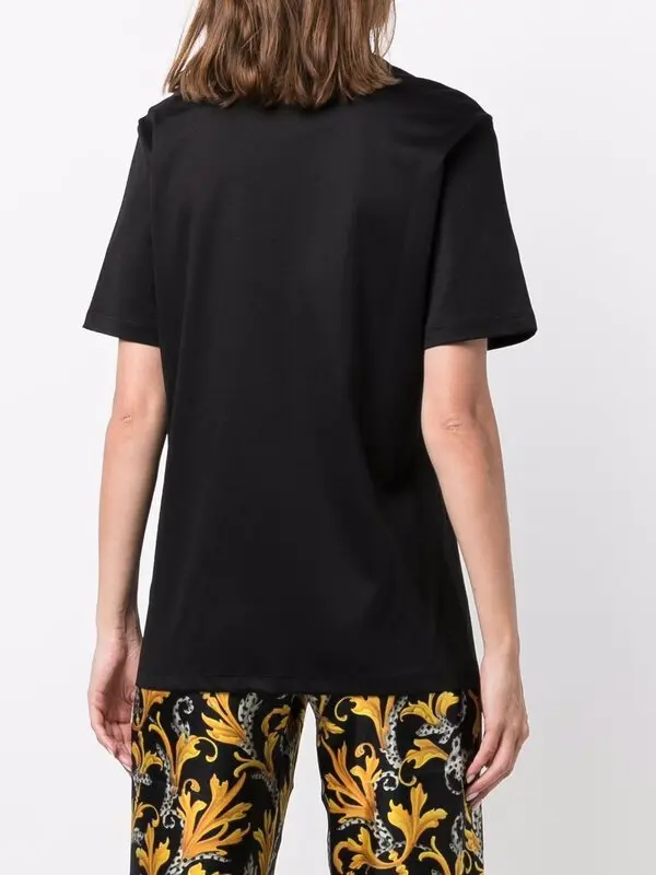 Versace Medusa Head Crystal Embellished Crewneck T-shirt