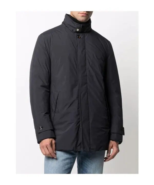 MOORER Raffaello-stp Padded Coat - Black