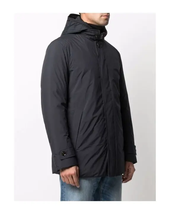 MOORER Raffaello-stp Padded Coat - Black